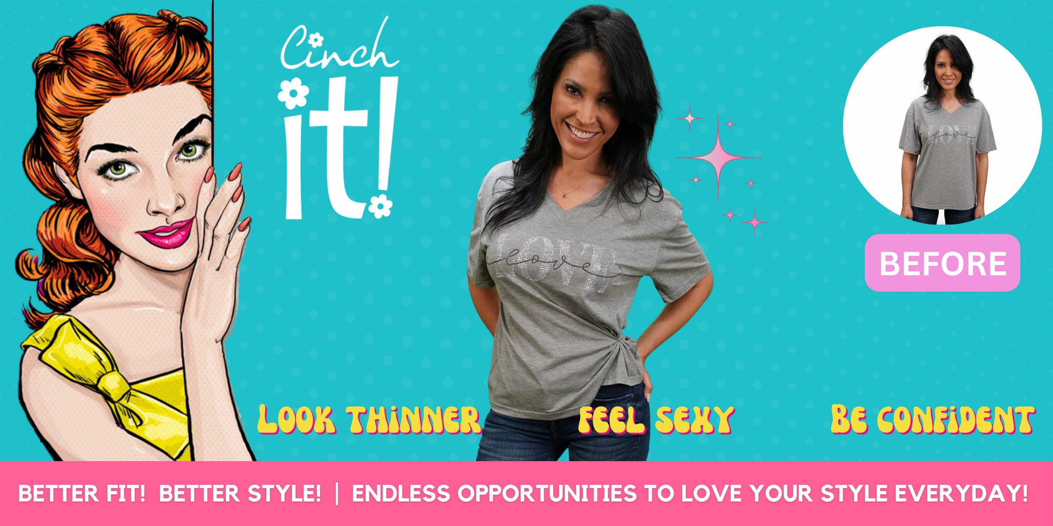 Fashion Fix It The Cinch It! Clothing Clip to Alter Fit and Style ...